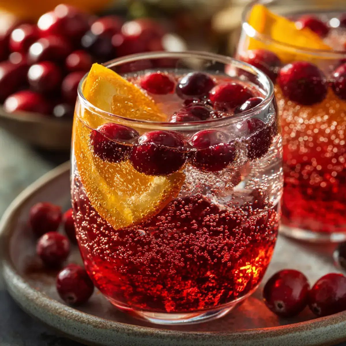 Thanksgiving Cranberry Spritzer Recipe