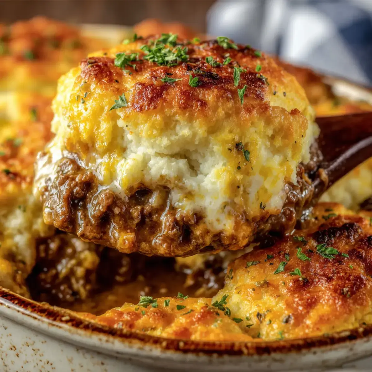 Cheddar Bay Beef Cobbler