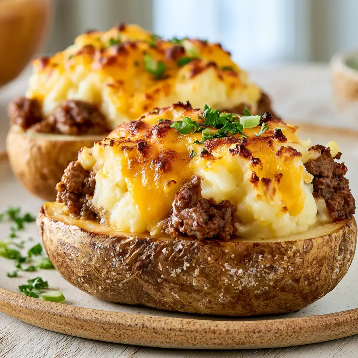 Rustic Stuffed Potatoes With Savory Beef Filling